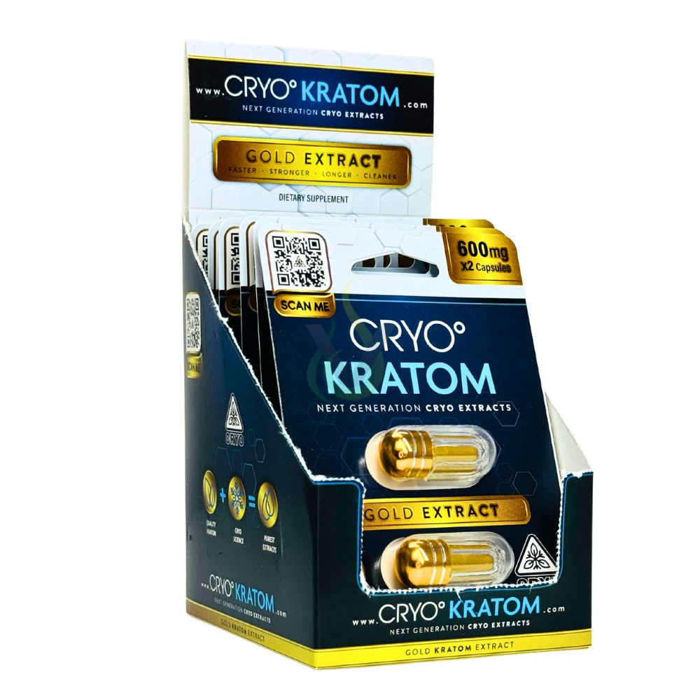 Cryo Kratom 2pk Capsules Case
