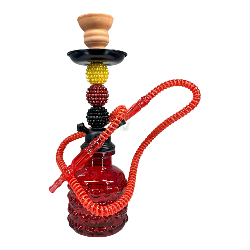 Zebra Smoke Disco 13 Inch Single Hose Hookah Wholesale - The Vapor Supplier