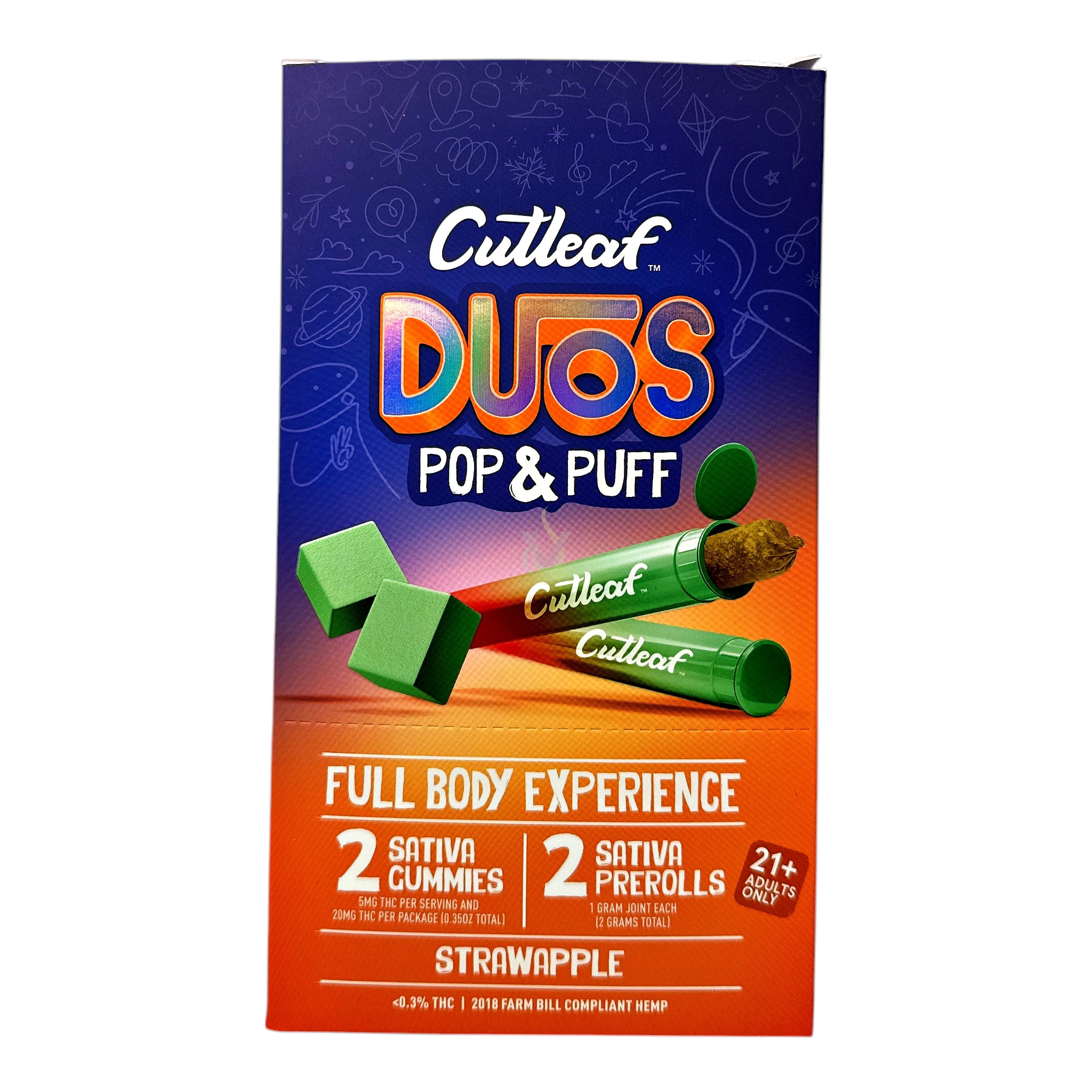 Cutleaf Duos Pop and Puff Wholesale - The Vapor Supplier
