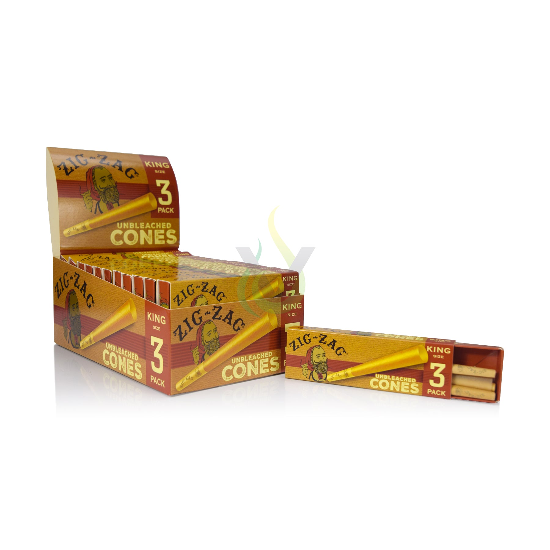 Zig Zag Unbleached King Size Cone